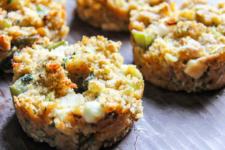 Louisiana Cornbread Dressing Minis | Sumptuous Living