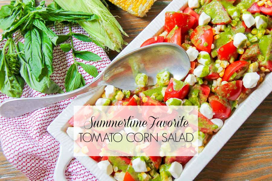 Summertime Favorite Tomato Corn Salad | Sumptuous Living