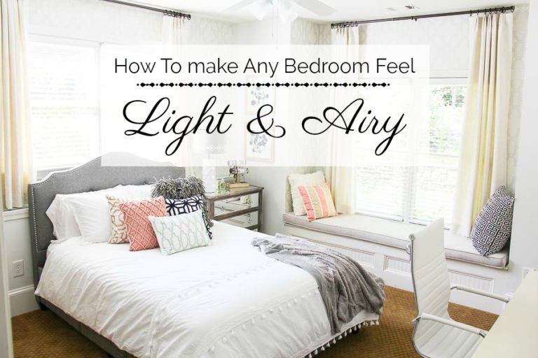 Our Most Incredible Bedroom Transformation! Airy Bedroom Design ...